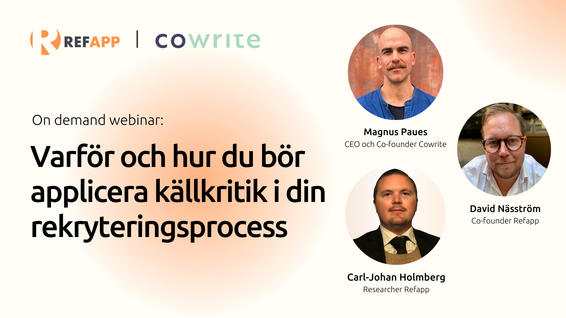 Webinar: Varför och hur du bör applicera källkritik i din rekryteringsprocess